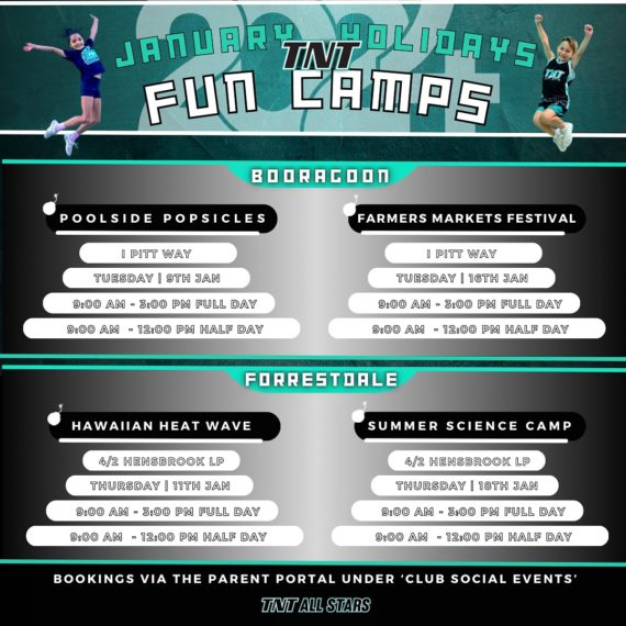 January Fun Camps | TNT All Stars Cheerleading, Perth